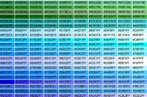 한 눈에 보는 Rgb Html 색상표 모음 네이버 블로그