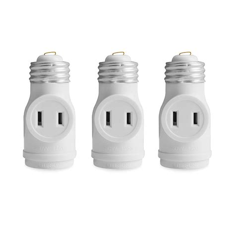 Outlet Light Socket To Plug Adapter Electrical Screw In Light Bulb Socket Outlet Adapter