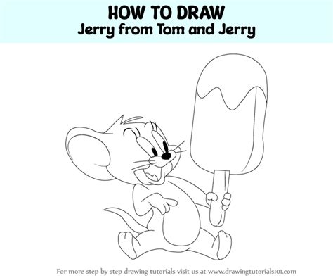 How To Draw Jerry From Tom And Jerry Tom And Jerry Step By Step DrawingTutorials101 Com