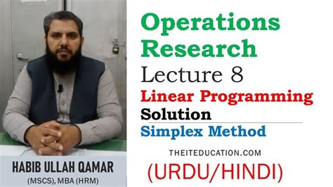 In This Video Today We Will Learn Simplex Method And We Will Learn How