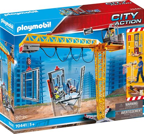 Playmobil City Action 70441 Rc Baukran Mit Bauteil Ab 4 Jahren Amazon