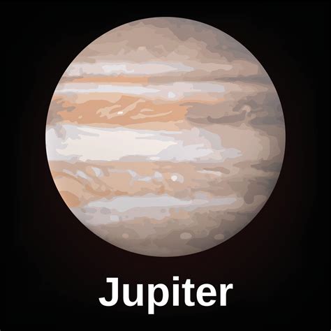 Jupiter Planet Icon Realistic Style 14192883 Vector Art At Vecteezy
