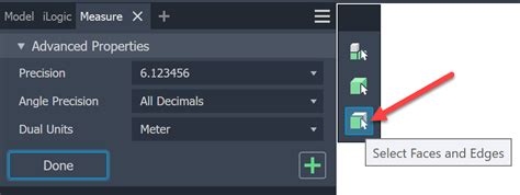 cannot measure face distance in an assembly in inventor