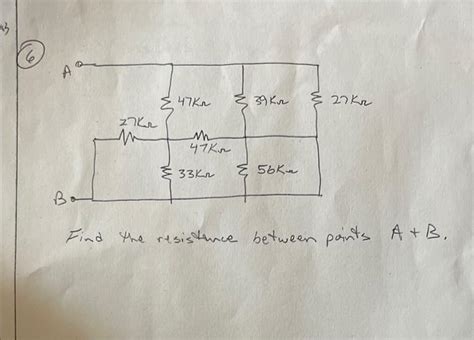 Solved Find The Resistance Between Points A B Chegg