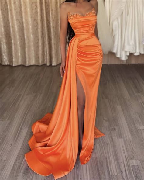 Burnt Orange Prom Dresses
