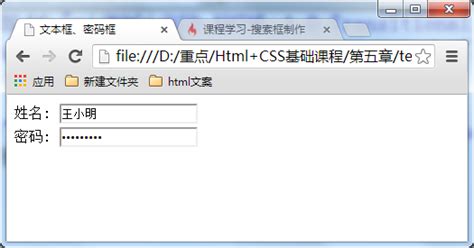 Html的文本输入框、密码输入框html密码文本框 Csdn博客