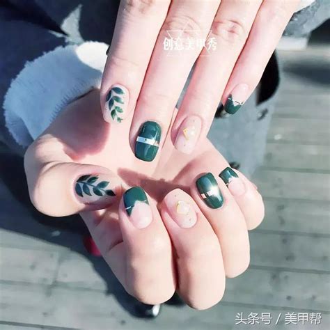 今春最好看的绿色系美甲都在这啦~ 每日头条