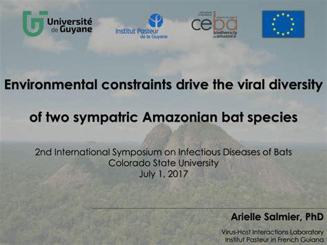 Pdf Environmental Constraints Drive The Viral Diversity Of Two Sympatric Amazonian Bat Species