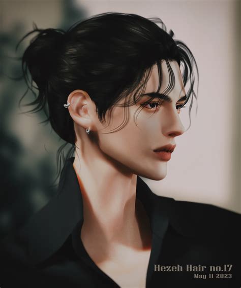 Hezeh Hairno17 Hezeh Sims Hair Sims 4 Hair Male The Sims 4 Skin