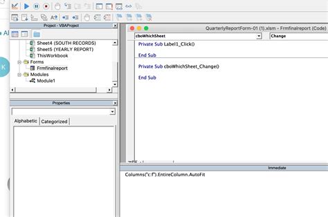 Im So Frustrated With Excel On Mac The Properties Window Goes
