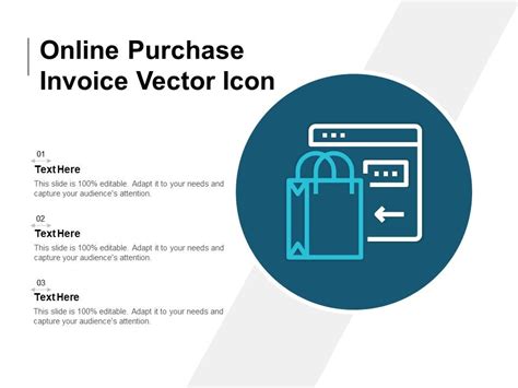 Online Purchase Invoice Vector Icon Ppt Powerpoint Presentation Summary Dia