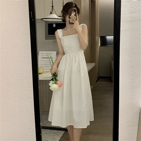 여성 여름 민소매 바캉스 롱원피스 Ej0017