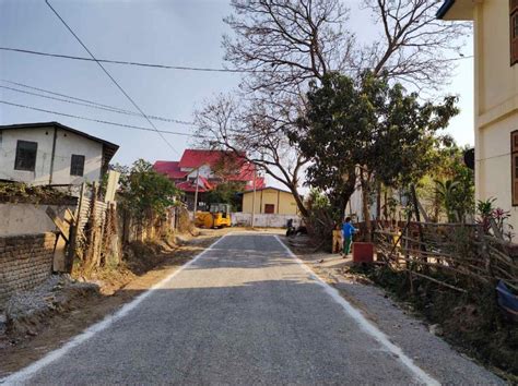 မိုင်းကိုင်မြို့နယ်၌ မြို့တွင်းလမ်းနှစ်သွယ် ကျောက်ကတ္တရာခင်းခြင်းလုပ်ငန်း ဆောင်ရွက်ပြီးစီး