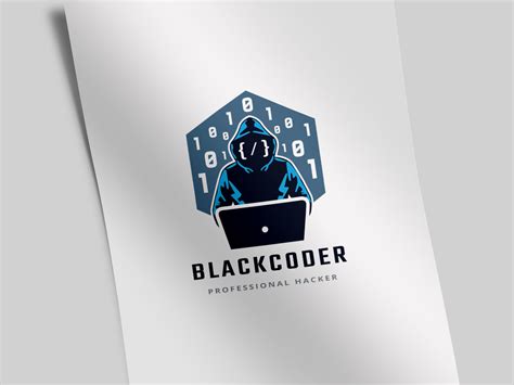 Black Coder Logo Template 113338 Templatemonster