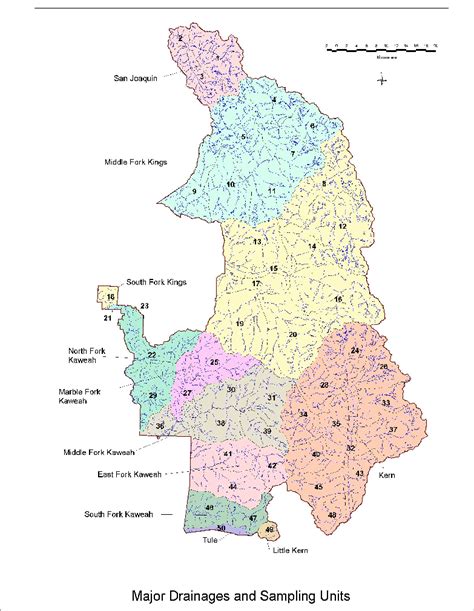 Sampling Units Boundaries Drawn Along Drainage Divides Download Scientific Diagram