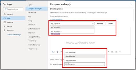 How To Create Email Signature In Microsoft Outlook WebNots