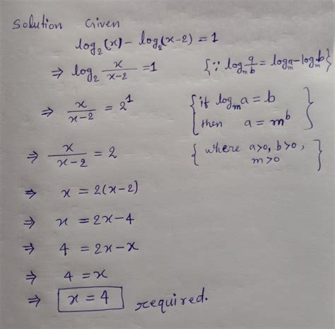 Solved Solve For X Log X Log X 3 1 Course Hero