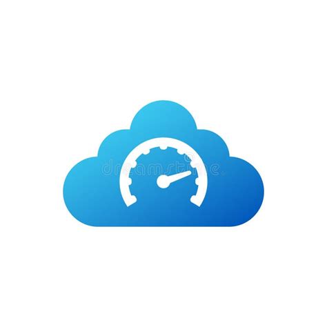 Internet Connection Quality Check Icon Speed Test Stock Vector