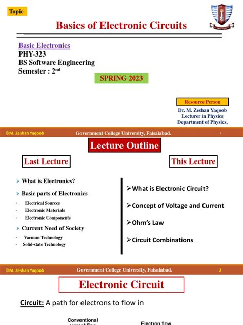 3 Basics Of Electronic Circuits Pdf Electrical Resistance And