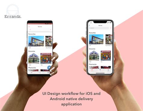 Native Delivery App Ui Design Process For Android Ios On Behance