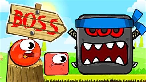 КРАСНЫЙ ШАР И ОДНОГЛАЗЫЕ КВАДРАТЫ Новый Мультик Игра Несносный Шарик Red Ball 4 Youtube