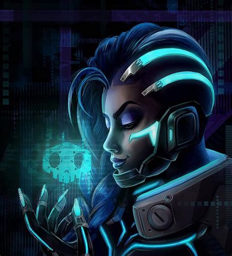 دختر زیبا مو سبز نقاشی دیجیتال جنگجو 1538557