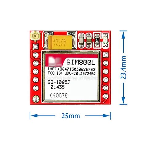 Sim800l Original Module With Pcb Board And Antenna Gprs Adapter Board Gsm Microsim Card Gsm Gprs