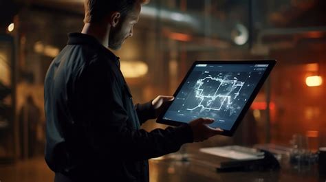 Premium Photo A Photo Of A Software Engineer Reviewing Code On A Tablet
