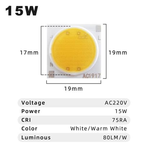 Led Chips Ac1414 Ac1917 2pcs Lot 3w 5w 7w 9w 12w 15w 20w 30w Ac220v C
