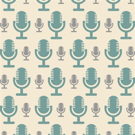Premium Vector Microphone Seamless Pattern Vector Illustration Background