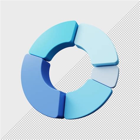 Premium Psd Pie Chart For Financial Report Graph Presentation Brochure Web Design 3d Render