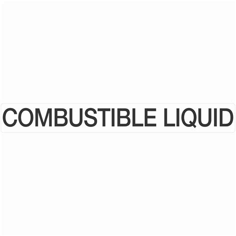Combustible Liquid Sign Buy Now