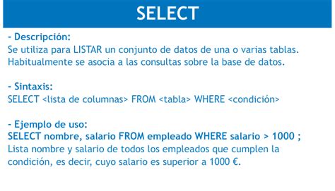 2 Lenguaje SQL PROG11 CONTENIDOS