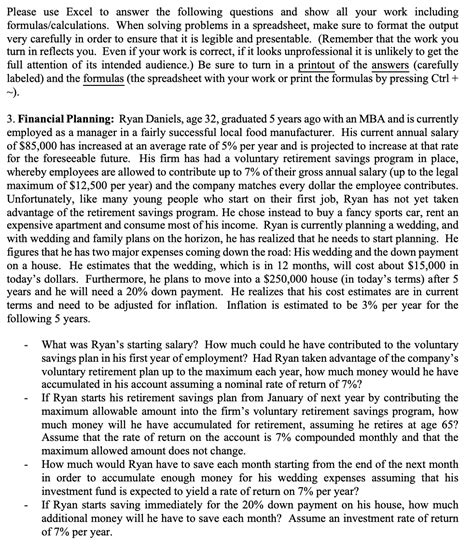 Solved Please Use Excel To Answer The Following Questions Chegg