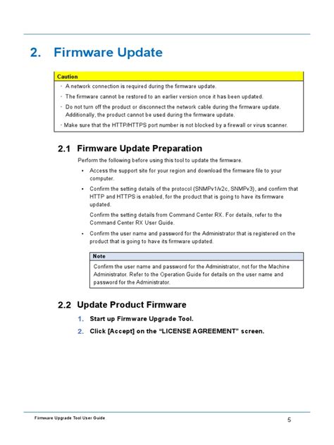 Firmware Upgrade Tool User Manual 5 Pdf