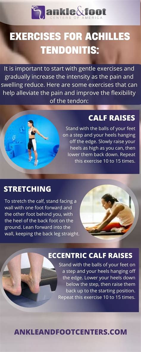Exercises For Achilles Tendonitis Ankle And Foot Centers Of America