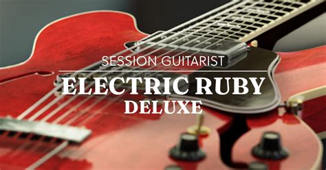 Session Guitarist Electric Ruby Deluxe Hollowbody Jazz Guitar