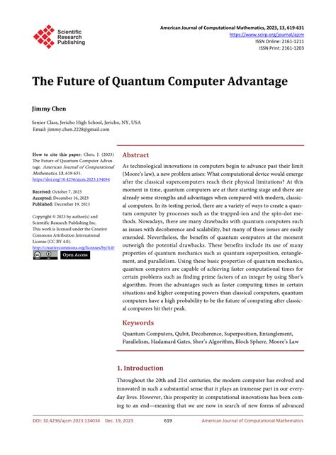 Pdf The Future Of Quantum Computer Advantage Pdf The Future Of Quantum Computer Advantage