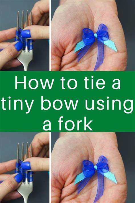 Watch How To Tie This Beautiful Tiny Bow Using Just A Fork Video Tutorial Tiny Bow How To