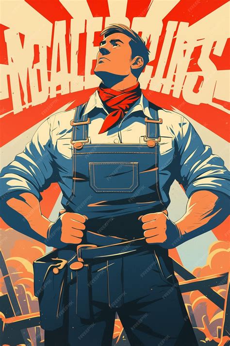 Labor Day Celebrating The Strength Of The Working Class Premium Ai