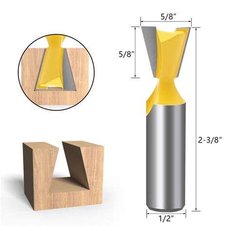 Dovetail Router Bits 12 Shank Valkyr Tools