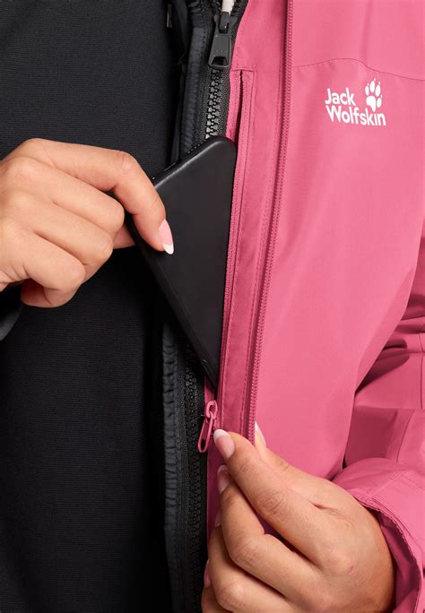 Jack Wolfskin Wild Places 3in1 Dömu Jakki Bubblegum Vaskur