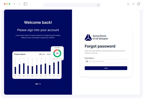 Login Sign In Sign Up Forgot Password Screen Ui Web App Design
