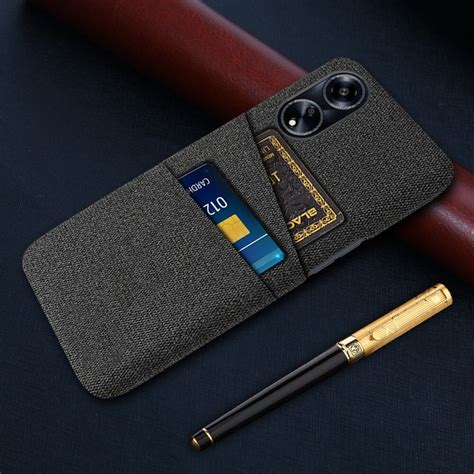 Oppo A98 Hoesje Met Kaarthouder Back Cover Zwart GSMpunt Nl