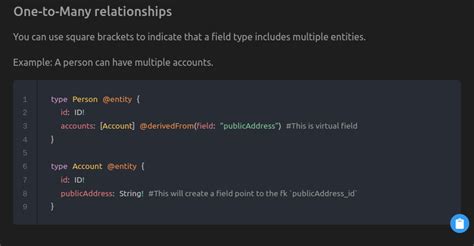 please clarify one to many relationships · issue 860 · subquery subql · github