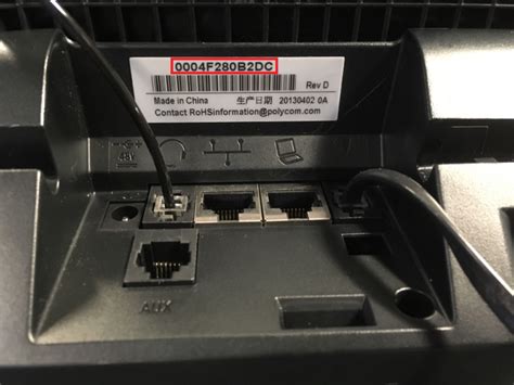 Polycom Ip Phones Locating The Mac Address Public Internet