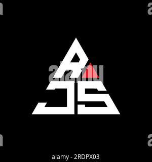 RJS Triangle Letter Logo Design With Triangle Shape RJS Triangle Logo Design Monogram RJS