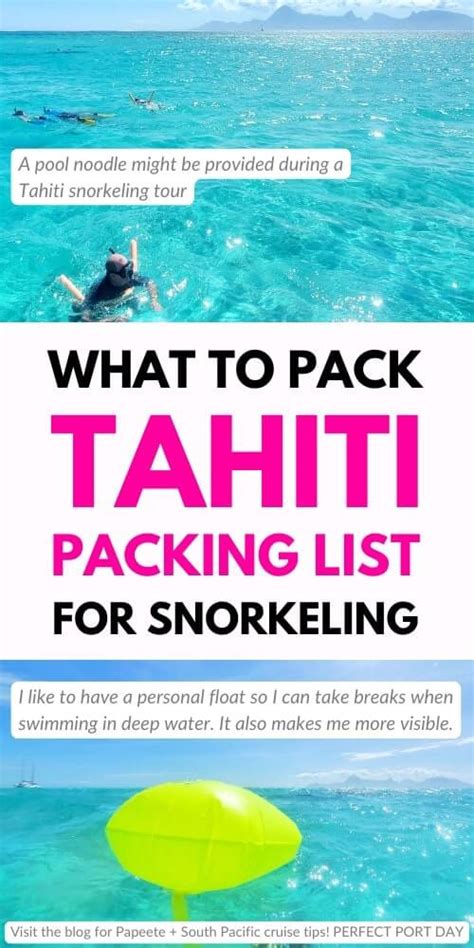 What To Pack For Snorkeling In Tahiti What To Wear 🐠 French Polynesia