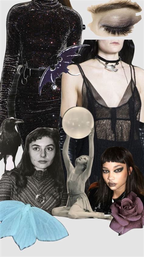 Gothic Moodboard Collage Goth Romantic Phone Case Mood Board