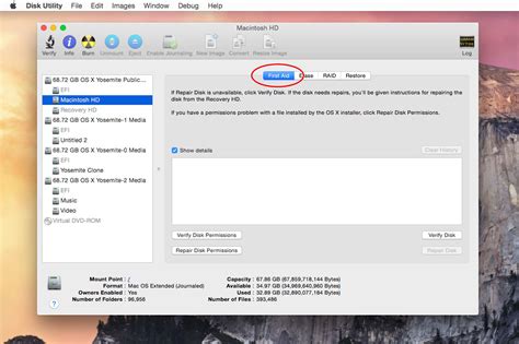 Repairing Hard Drives And Permissions With Disk Utility